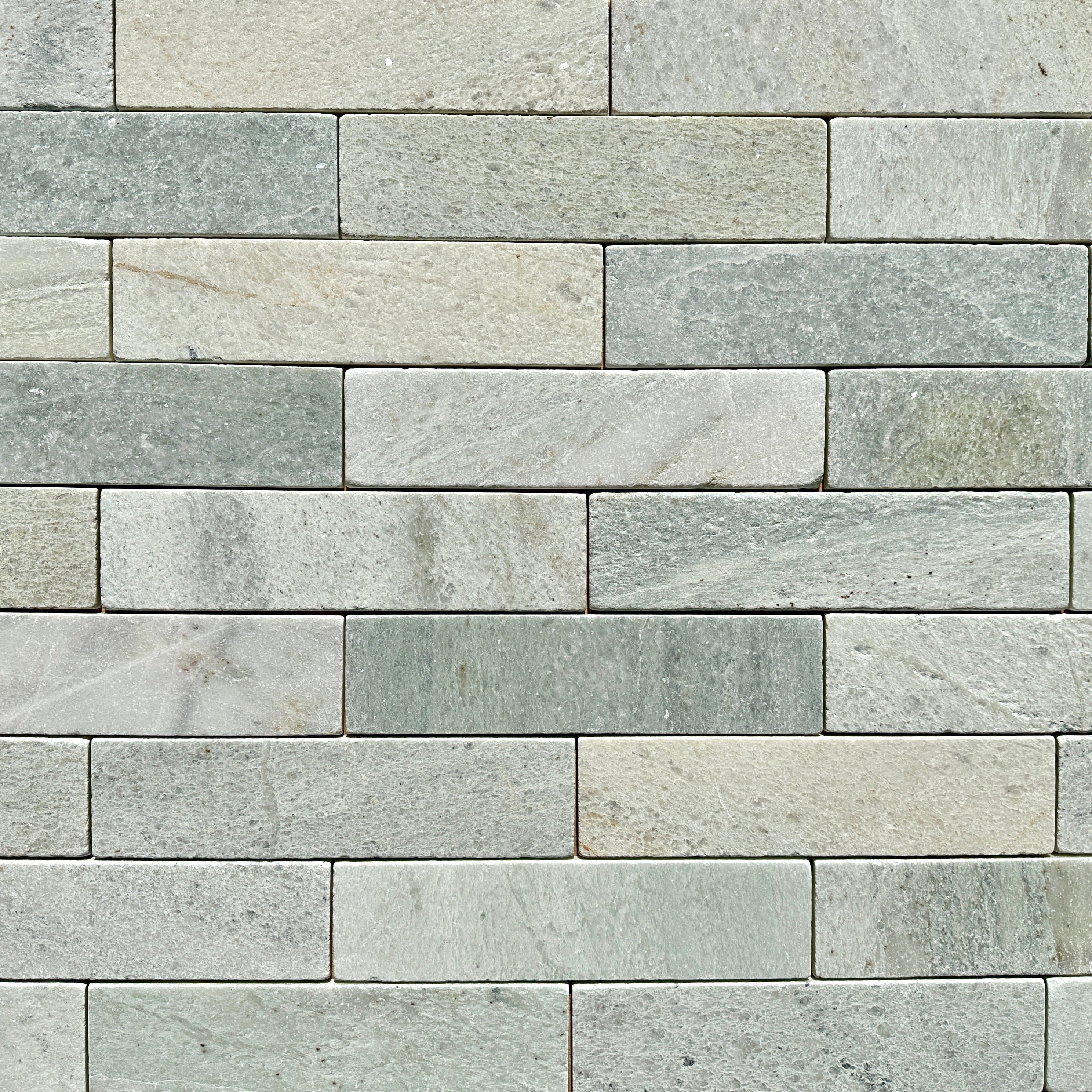 Ming Green Tumbled Marble Subway Tile 300x75mm – Ammonite Living
