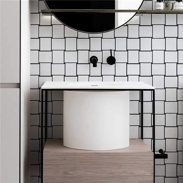 Irregular Square Matt White Mosaic - Buy Online - Ammonite Living